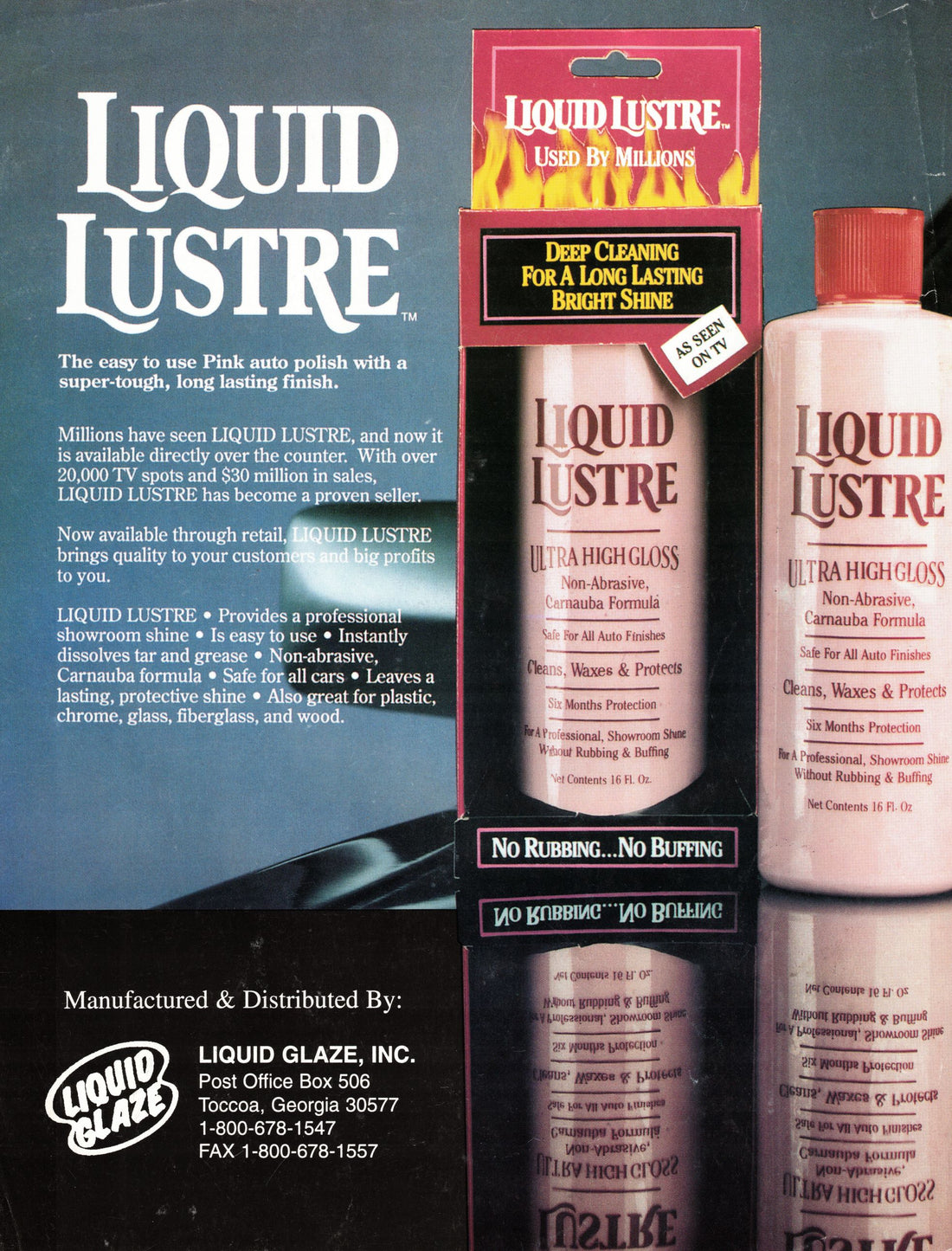 Liquid Lustre - The Original Automotive Pink Wax